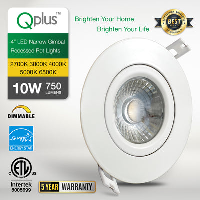 Slim Gimbal Pot Lights | Pot Lights | Qplus Home - LED Lights, Pot ...